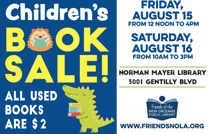 Children’s Book Sale: Friday & Saturday, August 15 & 16 | Friends of ...